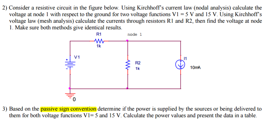 Solved Consider a resistive circuit in the figure below. | Chegg.com