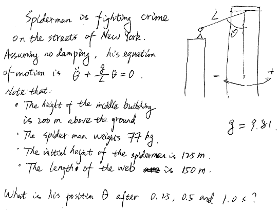 Solved Spiderman is fighting crime on the streets of New | Chegg.com