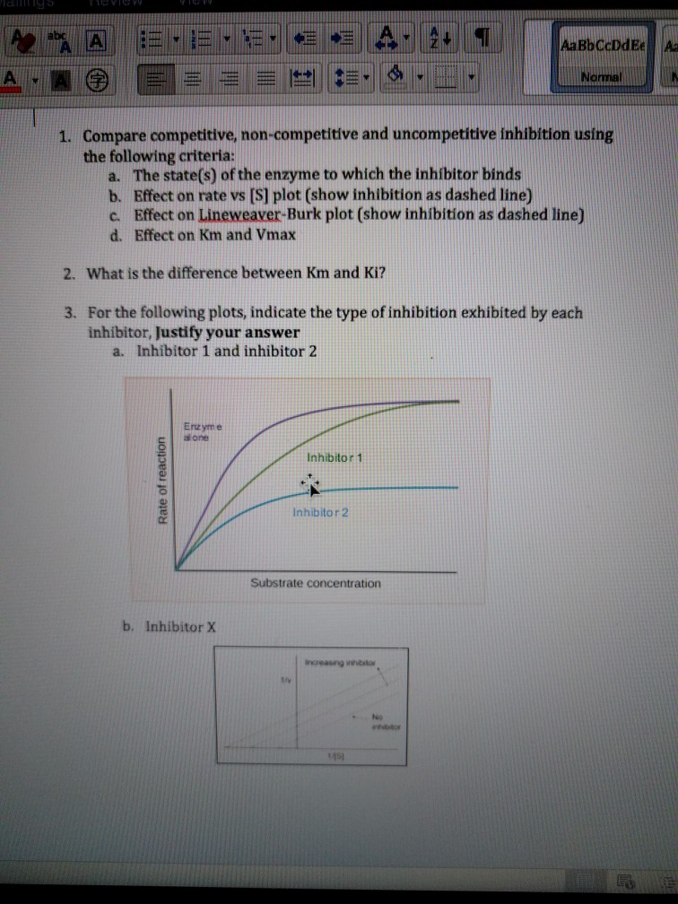 Solved ormal 1. Compare competitive, non-competitive and | Chegg.com