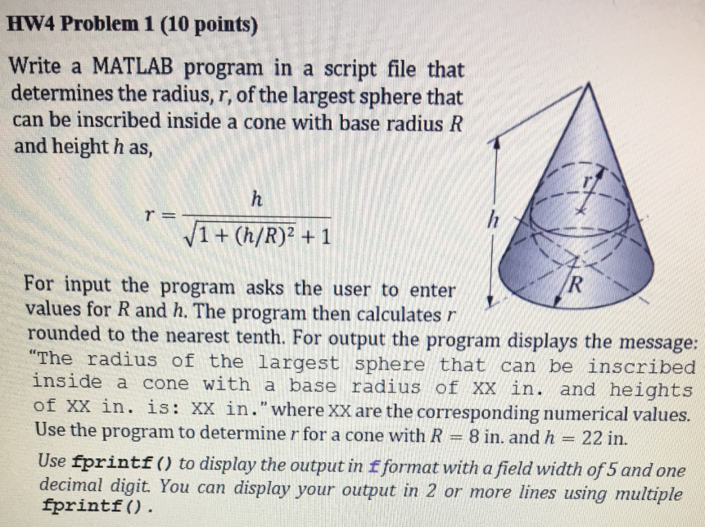 Solved Write A Matlab Program In A Script File That 0223