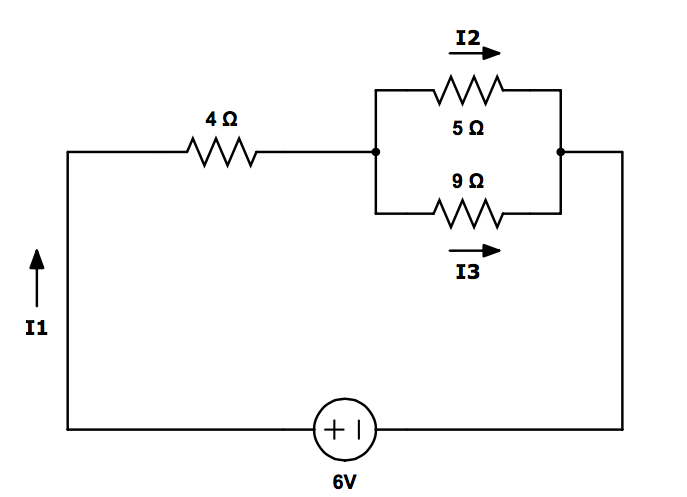 Solved Solve for I, and I in the circuit diagram shown in | Chegg.com