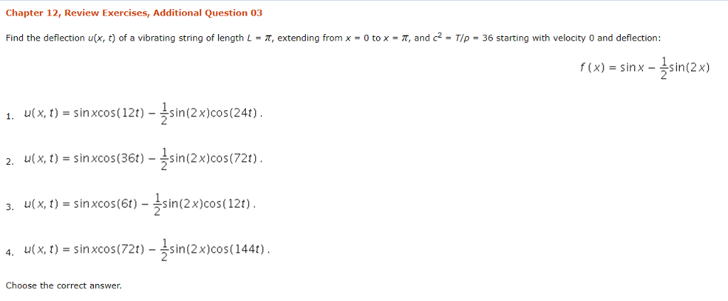 Solved Chapter 12, Review Exercises, Additional Question 03 | Chegg.com
