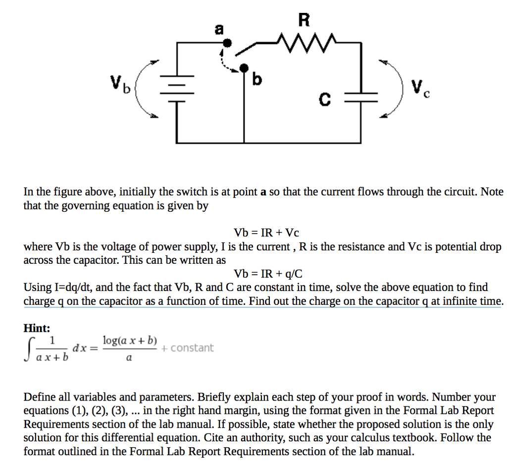Solved In the figure above, initially the switch is at | Chegg.com