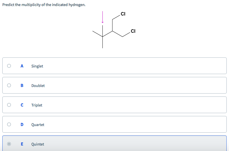 Solved Le H17.7 Predict the multiplicity of the indicated | Chegg.com