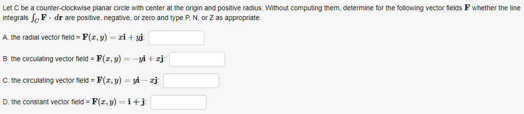Solved Let C be a counter-clockwise planar circle with | Chegg.com