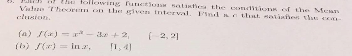 Solved Each of the following functions satisfies the | Chegg.com