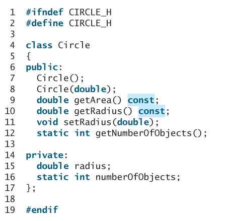 Solved C++ (The Circle class) Implement the relational | Chegg.com