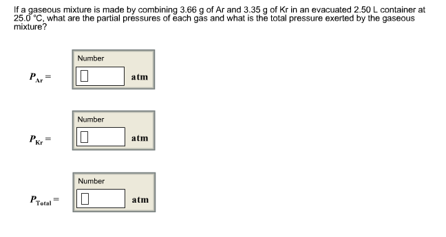 Solved If a gaseous mixture is made by combining 3.66 g of | Chegg.com