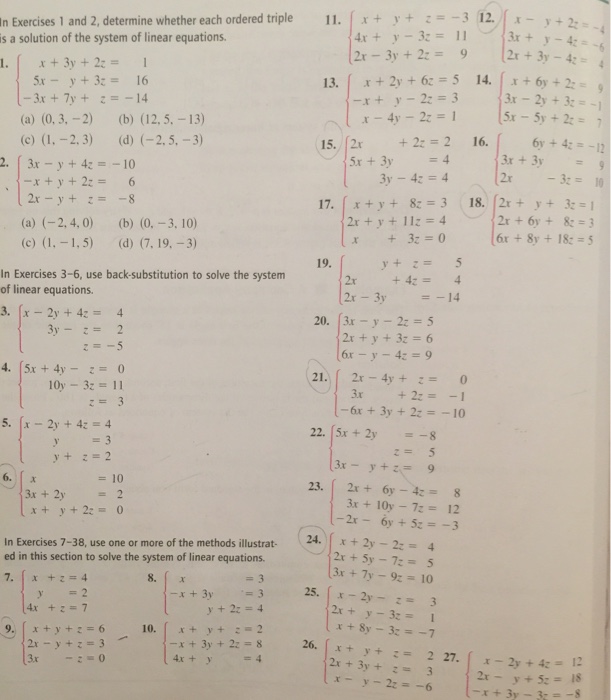 Solved N Exercises 1 And 2 Determine Whether Each Ordered