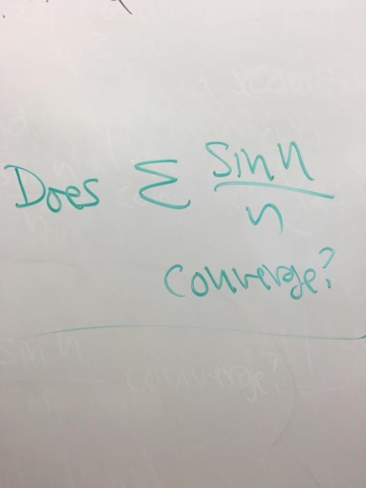 Solved Does sigma sin n/n Converge? | Chegg.com