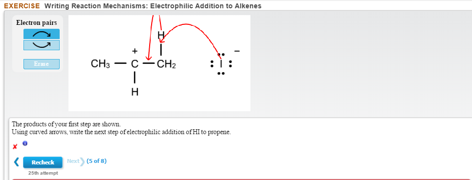 Solved Writing Reaction Mechanisms: Electrophilic Addition | Chegg.com