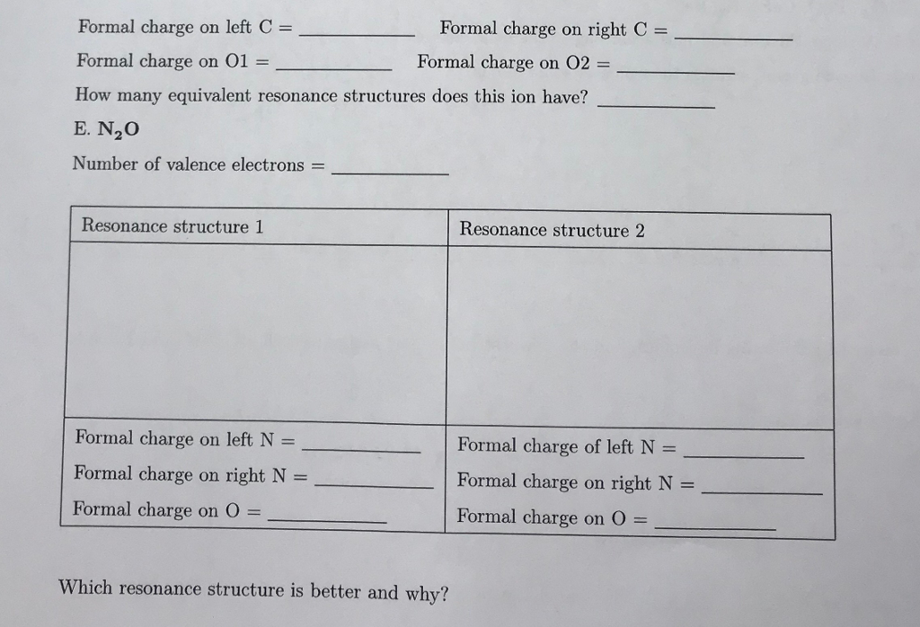 Solved Formal charge on left C = Formal charge on right C = | Chegg.com