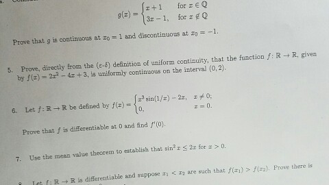 Solved Prove, directly from the (epsilon-delta) definition | Chegg.com