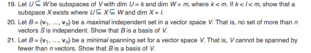 Solved Let U W be subspaces of V with dim U = k and dim W = | Chegg.com