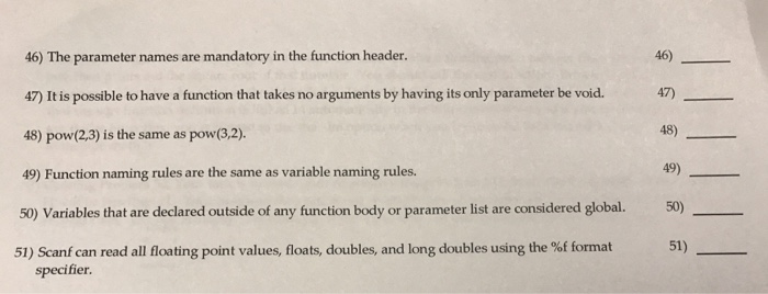 Solved Computer Science questions h.w. 3 | Chegg.com