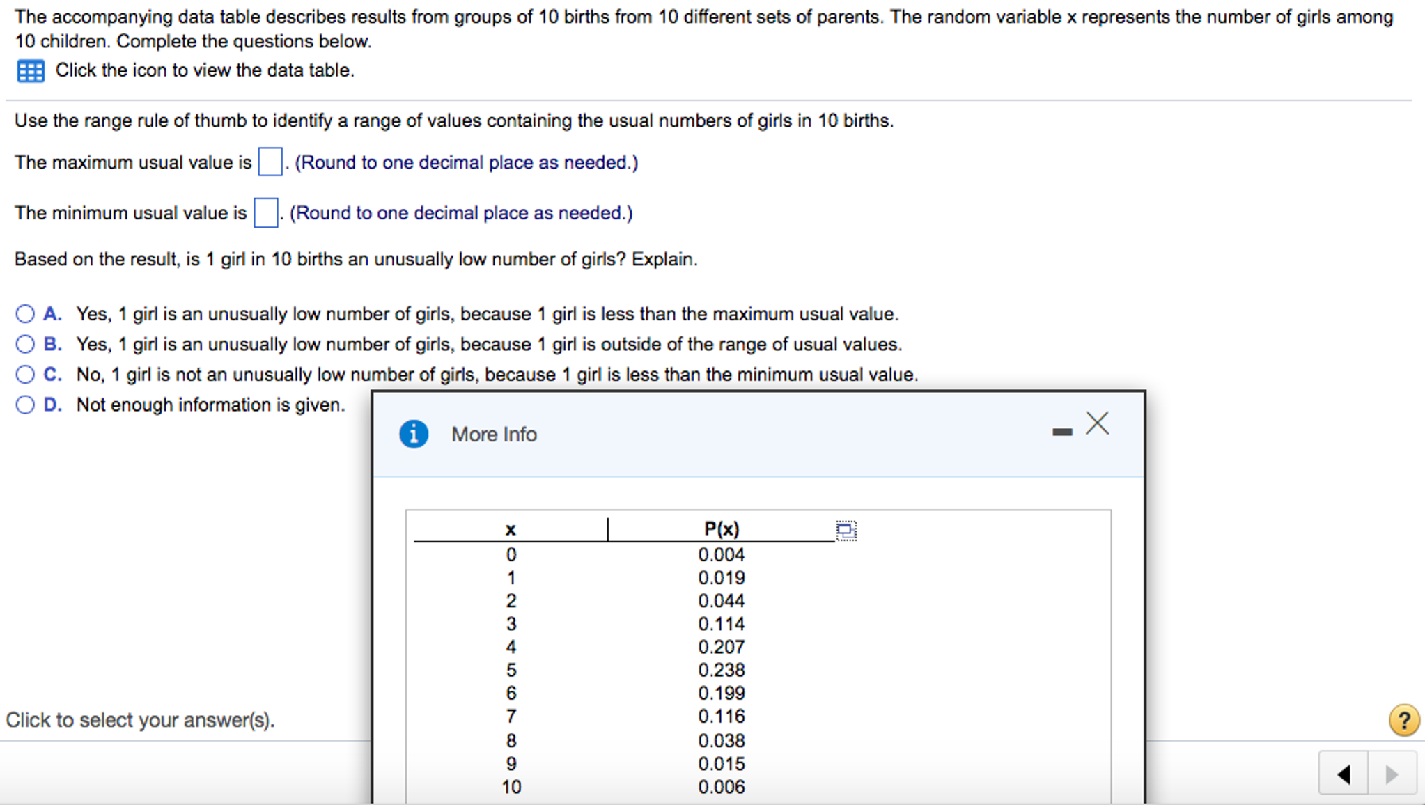 Solved The accompanying data table describes results from | Chegg.com