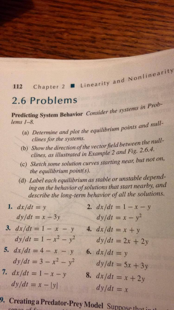 Solved Predicting System Behavior Consider the systems in | Chegg.com