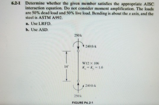 6.2-1 Determine whether the given member satisfies | Chegg.com