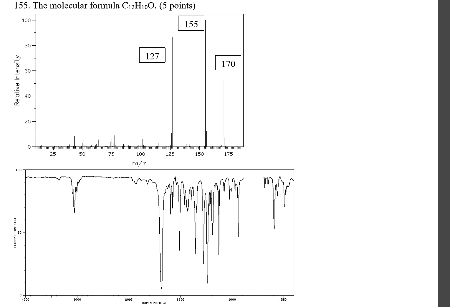 Solved Propose a structure for the following unknown that is | Chegg.com