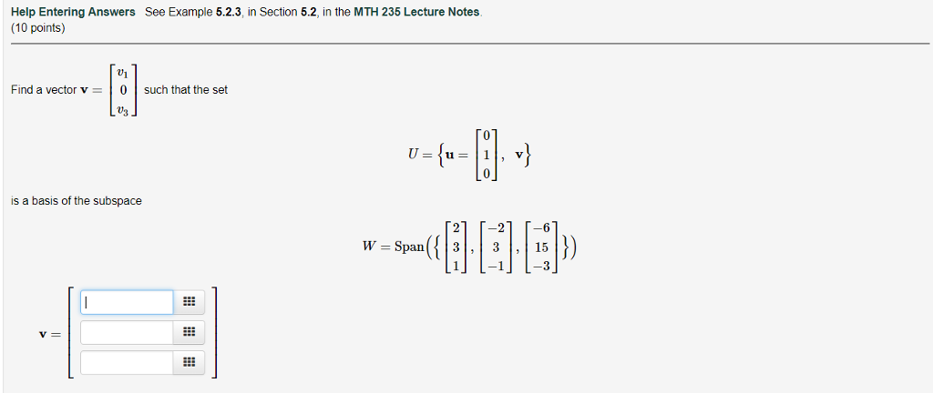 Solved Help Entering Answers See Example 5.2.3, in Section | Chegg.com