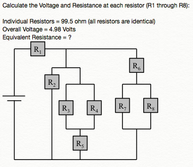 Solved Calculate the Voltage and Resistance at each resistor | Chegg.com