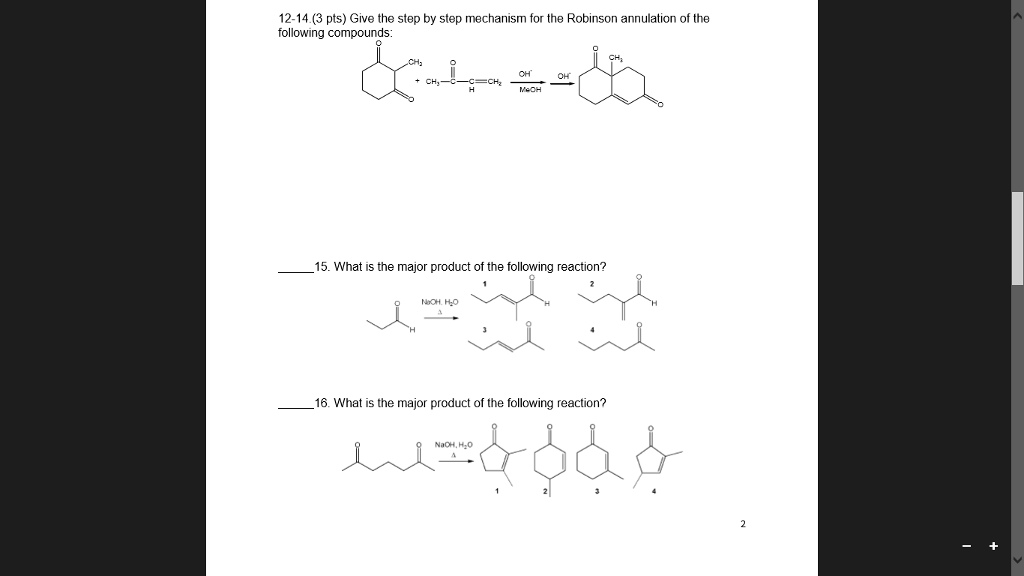 Solved Give the step by step mechanism for the Robinson | Chegg.com