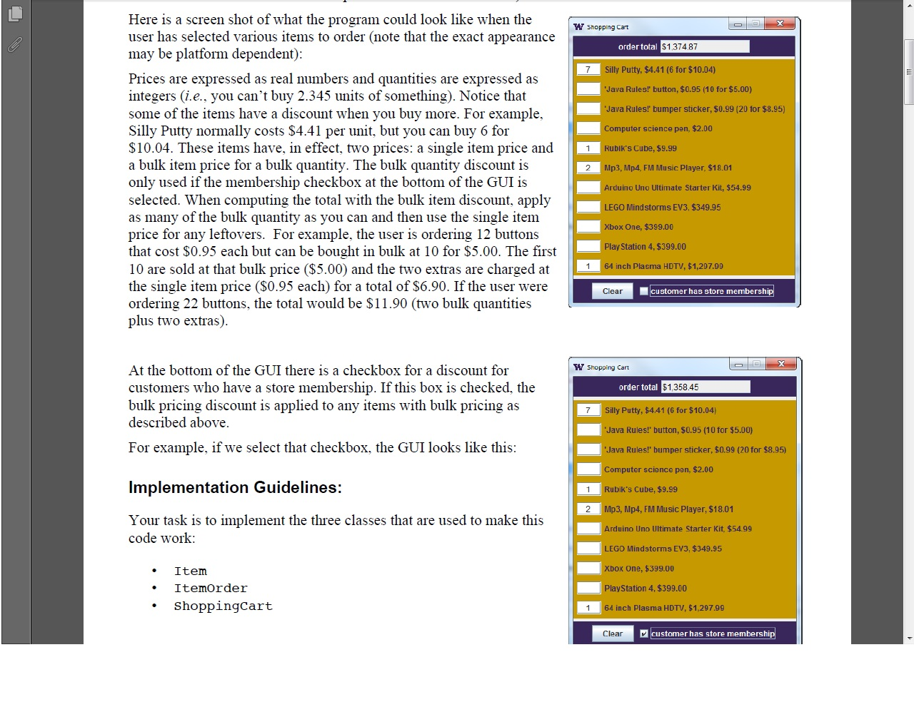 Solved Given Completed Classes Forming A Gui Create 3