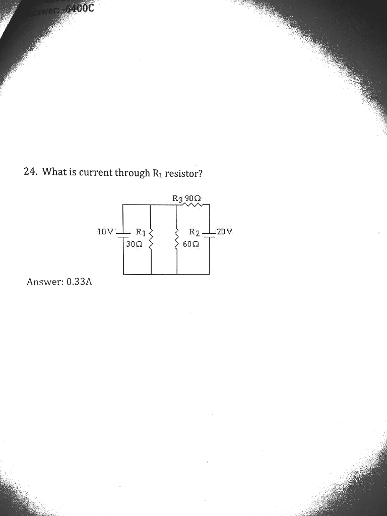 Solved What is current through R_1 resistor? | Chegg.com