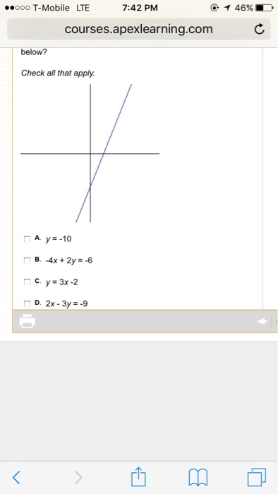 Solved ooo T-Mobile LTE 7:41 PM courses.apexlearning.com | Chegg.com