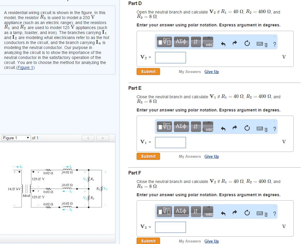 Solved Part A Select the correct value of In if R1 R2 A | Chegg.com