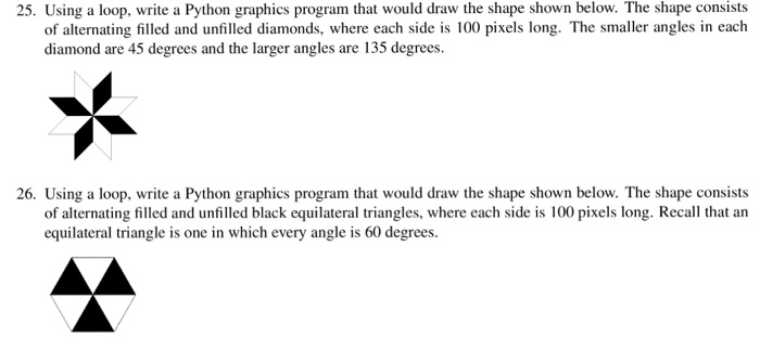 Solved Using A Loop Write A Python Graphics Program That 8003