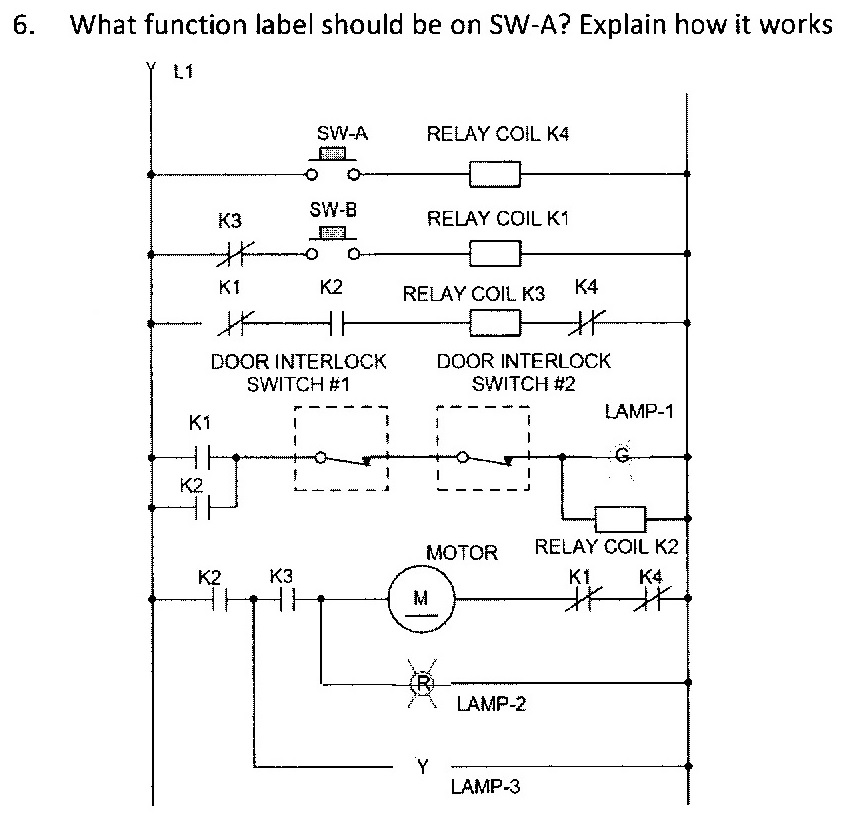 Solved 6. What function label should be on SW-A? Explain how | Chegg.com