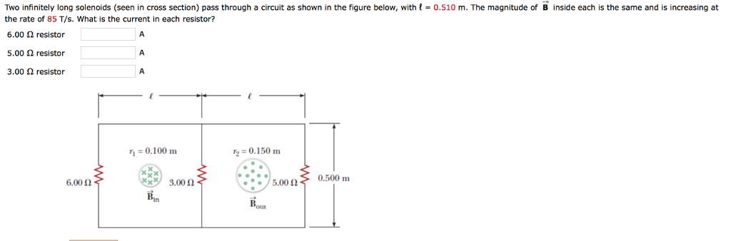 Solved Two infinitely long solenoids (seen in cross section) | Chegg.com