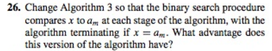 Solved ALGORITHM 3 The Binary Search Algorithm. procedure | Chegg.com