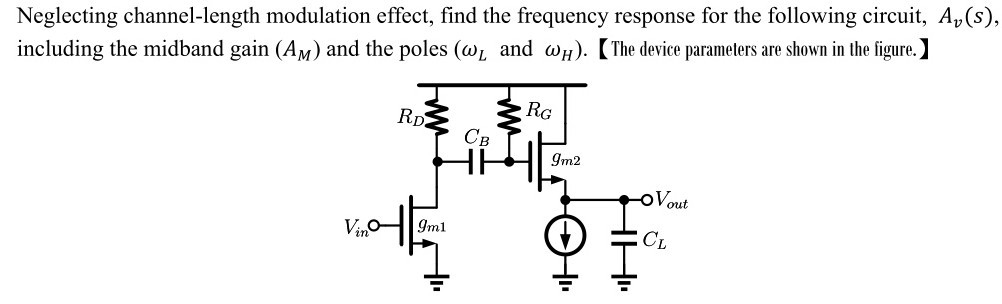 Solved Neglecting channel-length modulation effect, find the | Chegg.com