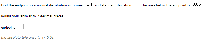 Solved Find endpoints on a standard normal distribution with | Chegg.com