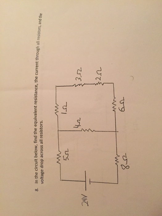 Solved In The Circuit Below Find The Equivalent Resistance