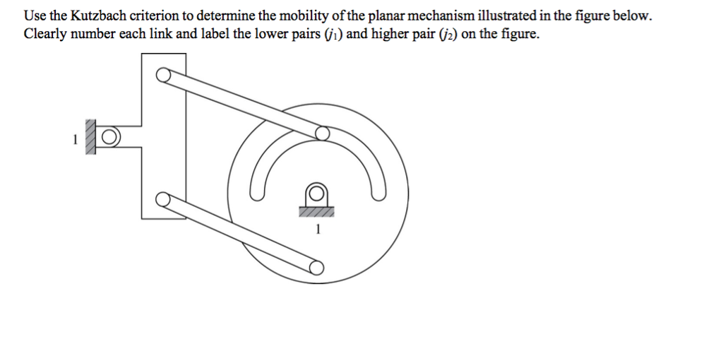 Solved Use the Kutzbach criterion to determine the mobility | Chegg.com
