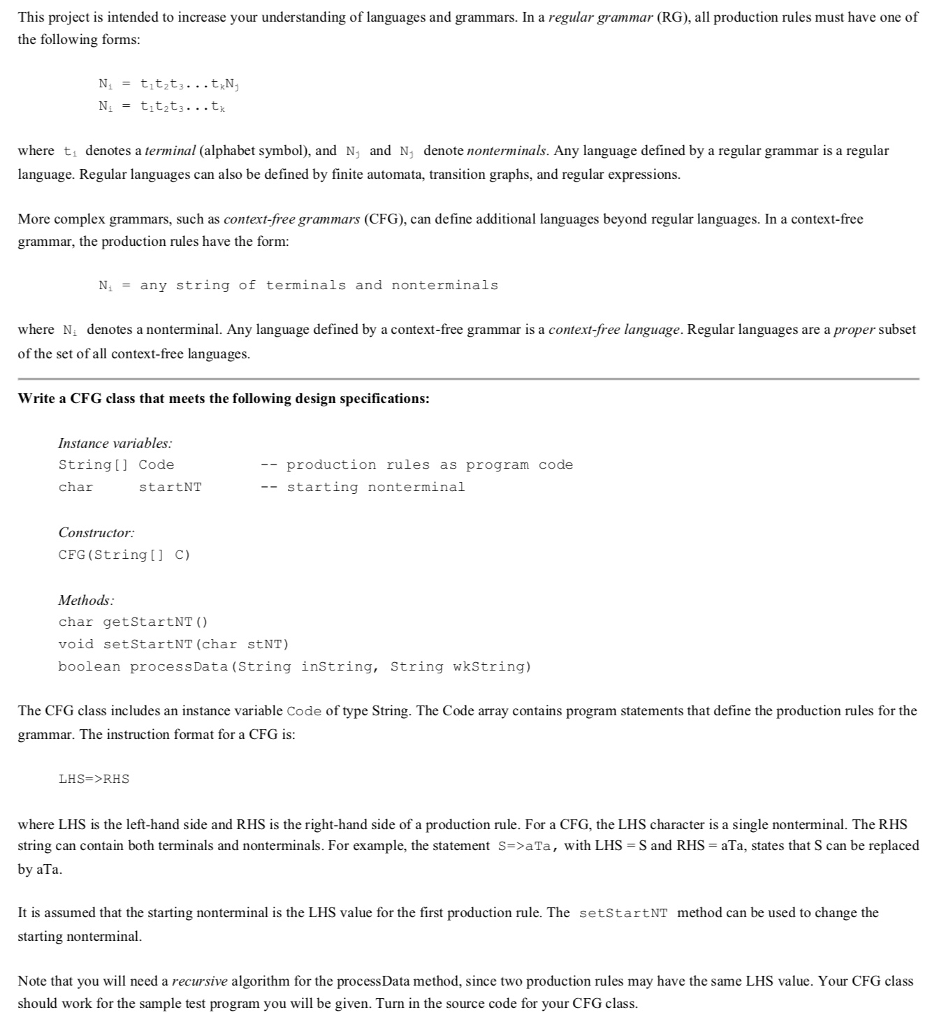 This project is intended to increase your | Chegg.com
