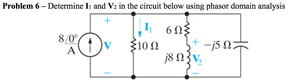 Solved Determine I_1 and V_2 in the circuit below using | Chegg.com