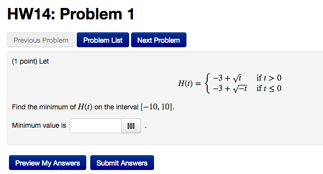 Solved Hw14 Problem 1 Previous Problem Problem Listnext 1517