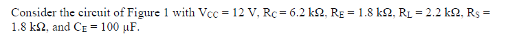 Solved Calculate the values Ri. Ri so that Icq 1 mA and | Chegg.com