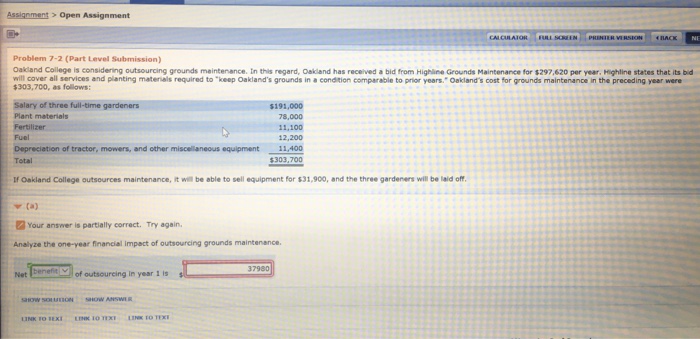 Solved Assignment Open Assignment Problem 7-2 (Part Level | Chegg.com Solved Assignment Open Assignment Problem 7-2 (Part Level | Chegg.com