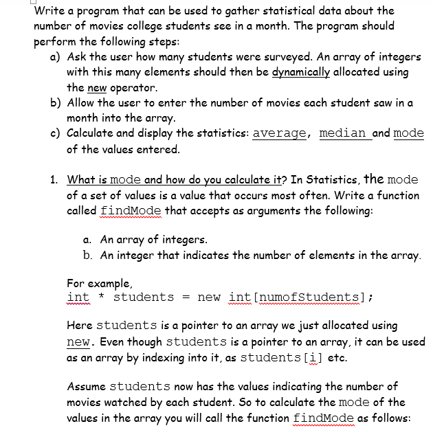 Solved Write a program that can be used to gather | Chegg.com