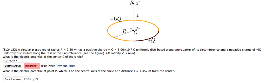Solved: A Circular Plastic Rod Of Radius R = 2.20 M Has A ... | Chegg.com