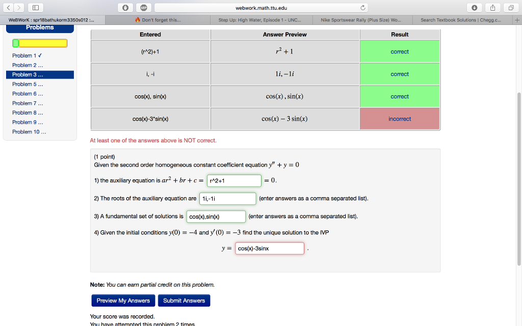 Solved webwork.math.ttu.edu WeBWork: spr18bathukorm3350s012 | Chegg.com
