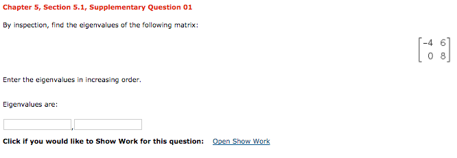 Solved Chapter 5, Section 5.1, Supplementary Question 01 By | Chegg.com