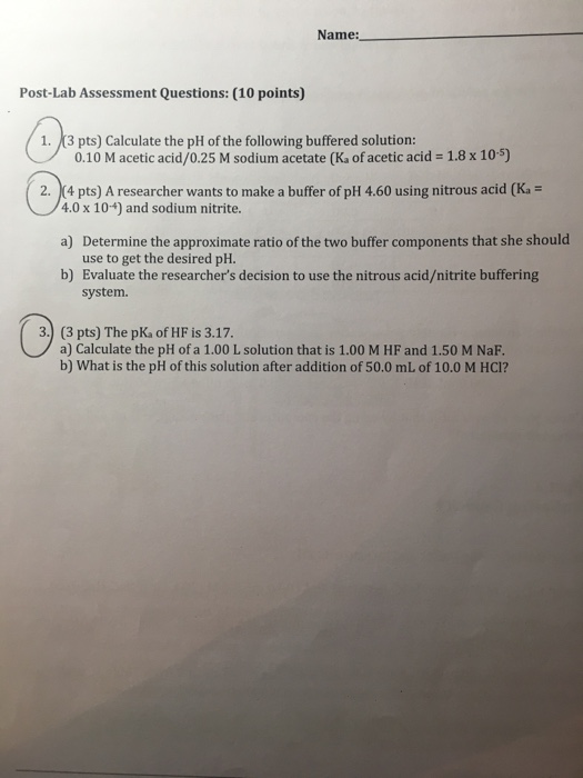 Solved Calculate the pH of the following buffered solution: | Chegg.com