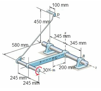 Solved The shaft, lever, and handle are welded together and | Chegg.com