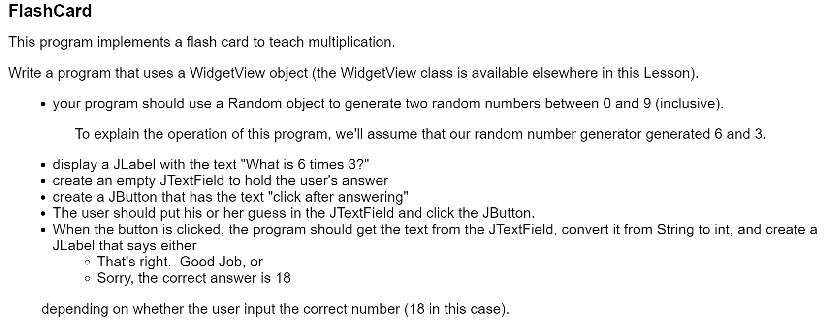 Solved FlashCard This program implements a flash card to | Chegg.com